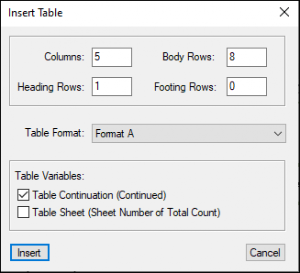 Adobe FrameMaker: The table continuation variable – Rocky Mountain Training