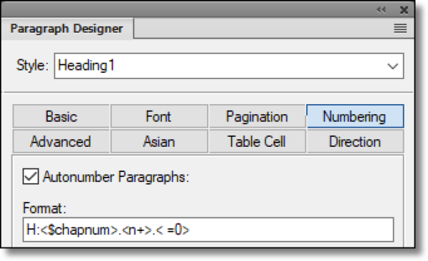 Adobe FrameMaker: Numbered headings – Rocky Mountain Training