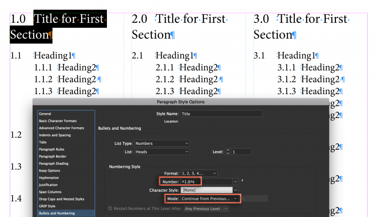 Adobe InDesign: Numbering Chapters, Subheads, Tables & Figures – Rocky Mountain Training