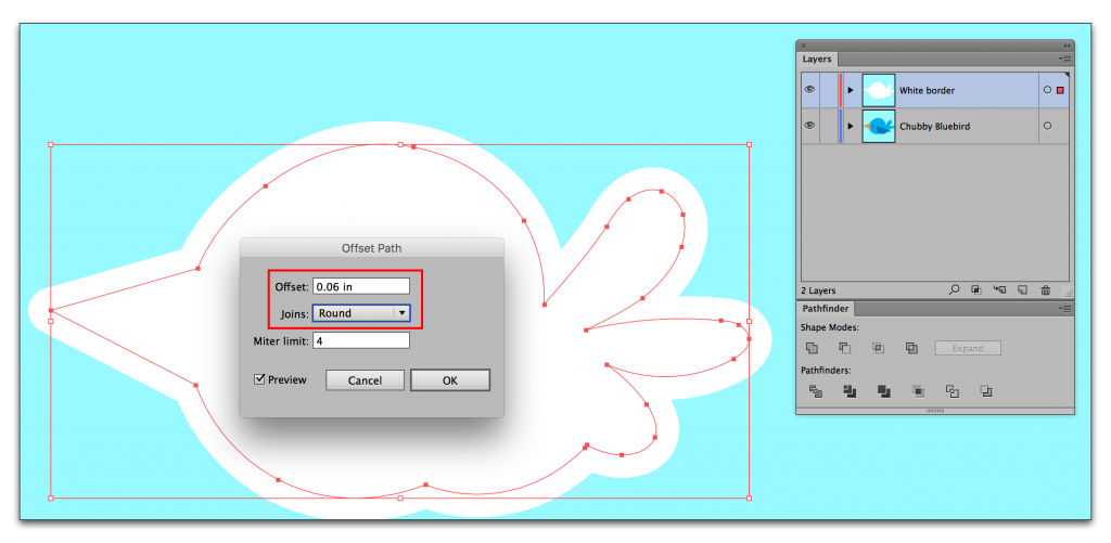 Adobe Illustrator: Adding a White Border for Window Clings – Rocky ...