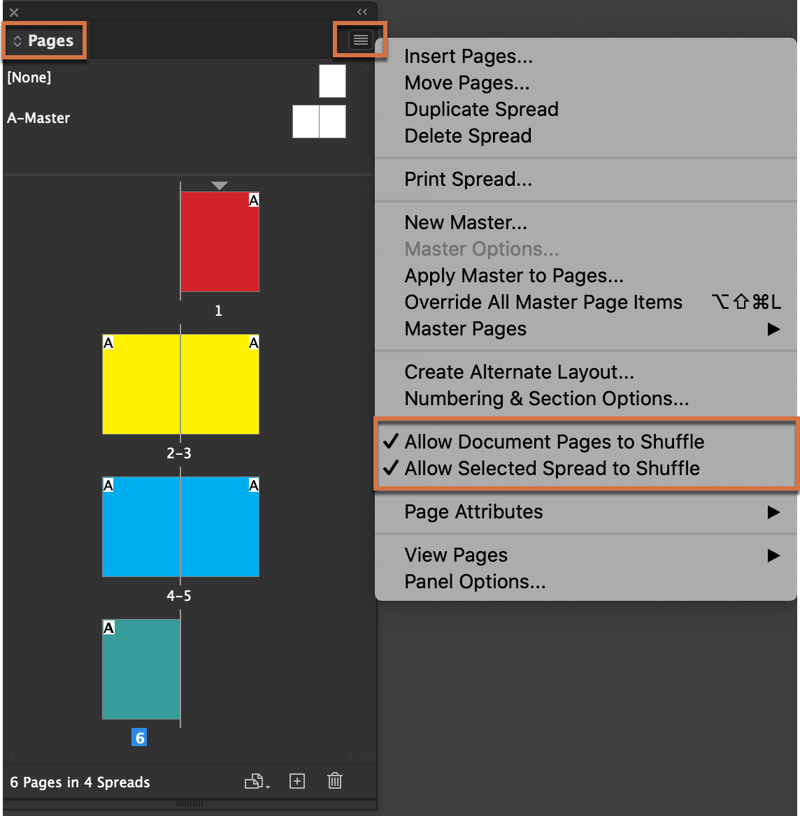 Adobe InDesign: Allow Document Pages (or Selected Spread) to Shuffle ...