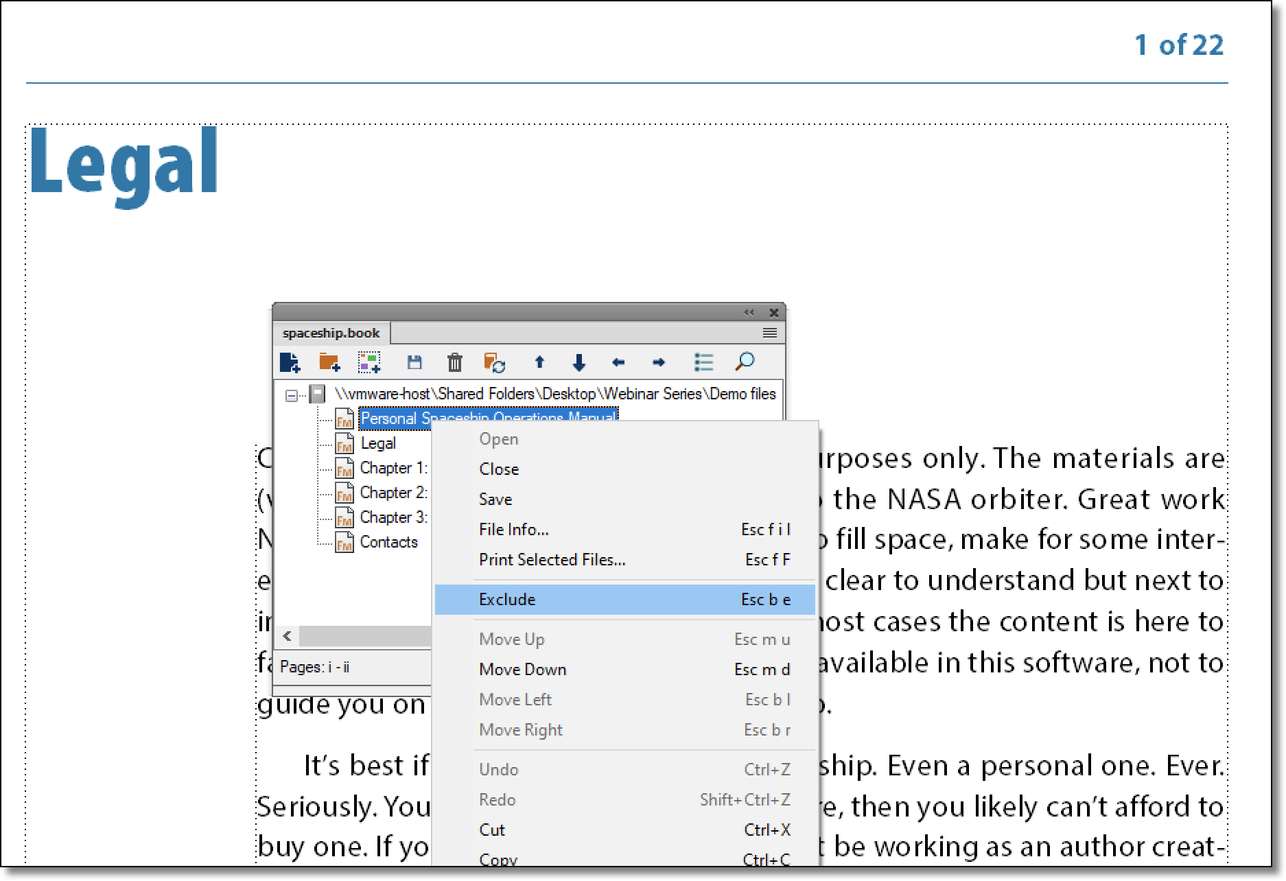 Adobe FrameMaker: Tracking the Last Page Number in a Book – Rocky ...