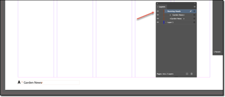Adobe InDesign: Page number hidden under graphic – Rocky Mountain Training
