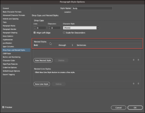 Adobe InDesign: Use nested styles to format run-in heads – Rocky ...